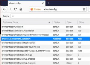 How to Disable Firefox Multiple Processes in the Task Manager?
