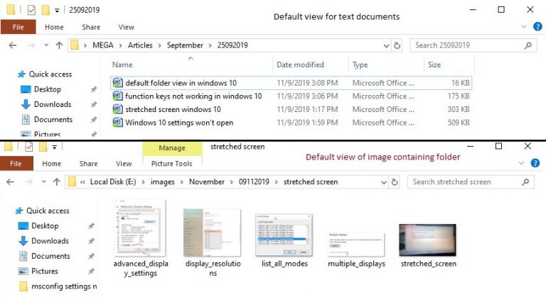 How To Adjust The Default Folder View In Windows 10? [SOLVED]