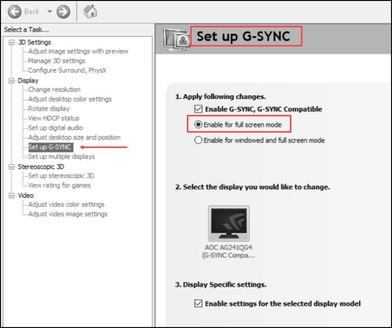 How To Enable NVIDIA G-Sync For Your Monitor?
