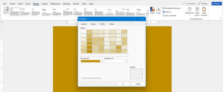 How To Change The Background Color In Microsoft Word