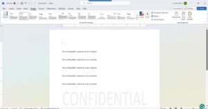 How To Add A Watermark In Microsoft Word Document