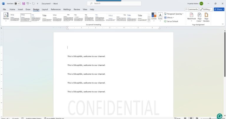 How To Add A Watermark In Microsoft Word Document