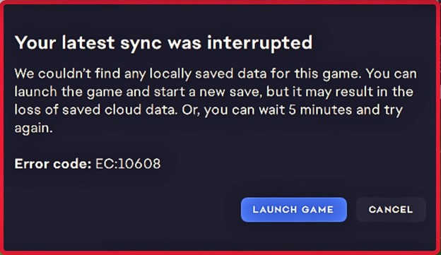 How To Fix FC 25 Error Code: EC:10608