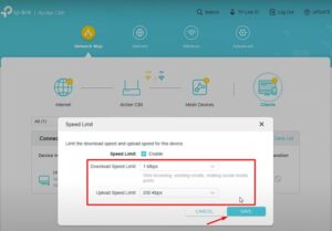 Control Bandwidth Or Limit Internet Speed On A TP-Link Archer