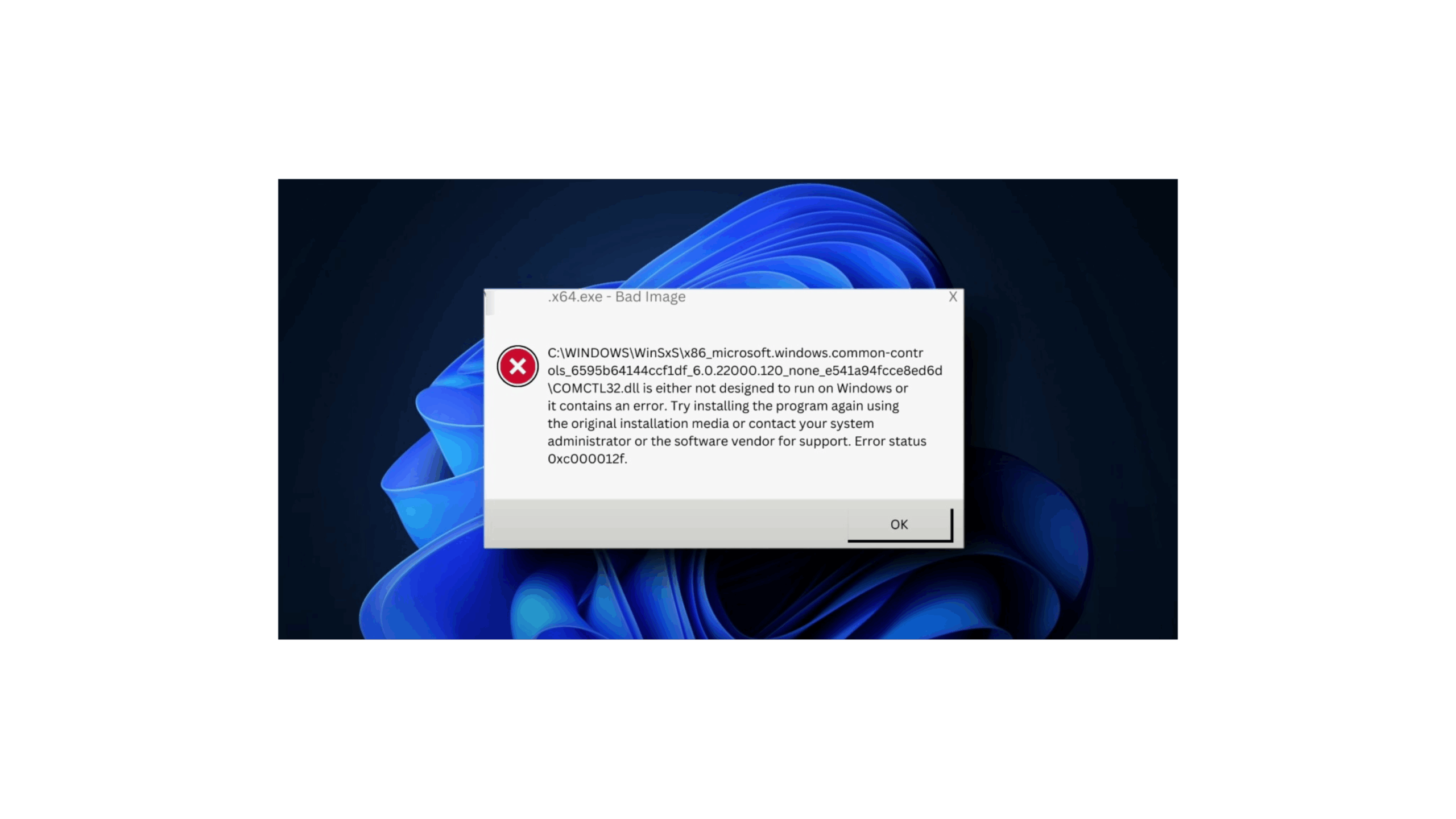 Fix: "Bad Image" error (0xC000012F) on Windows 11