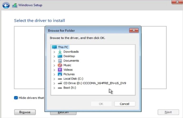 How to Fix Missing Storage Driver Issue on Windows