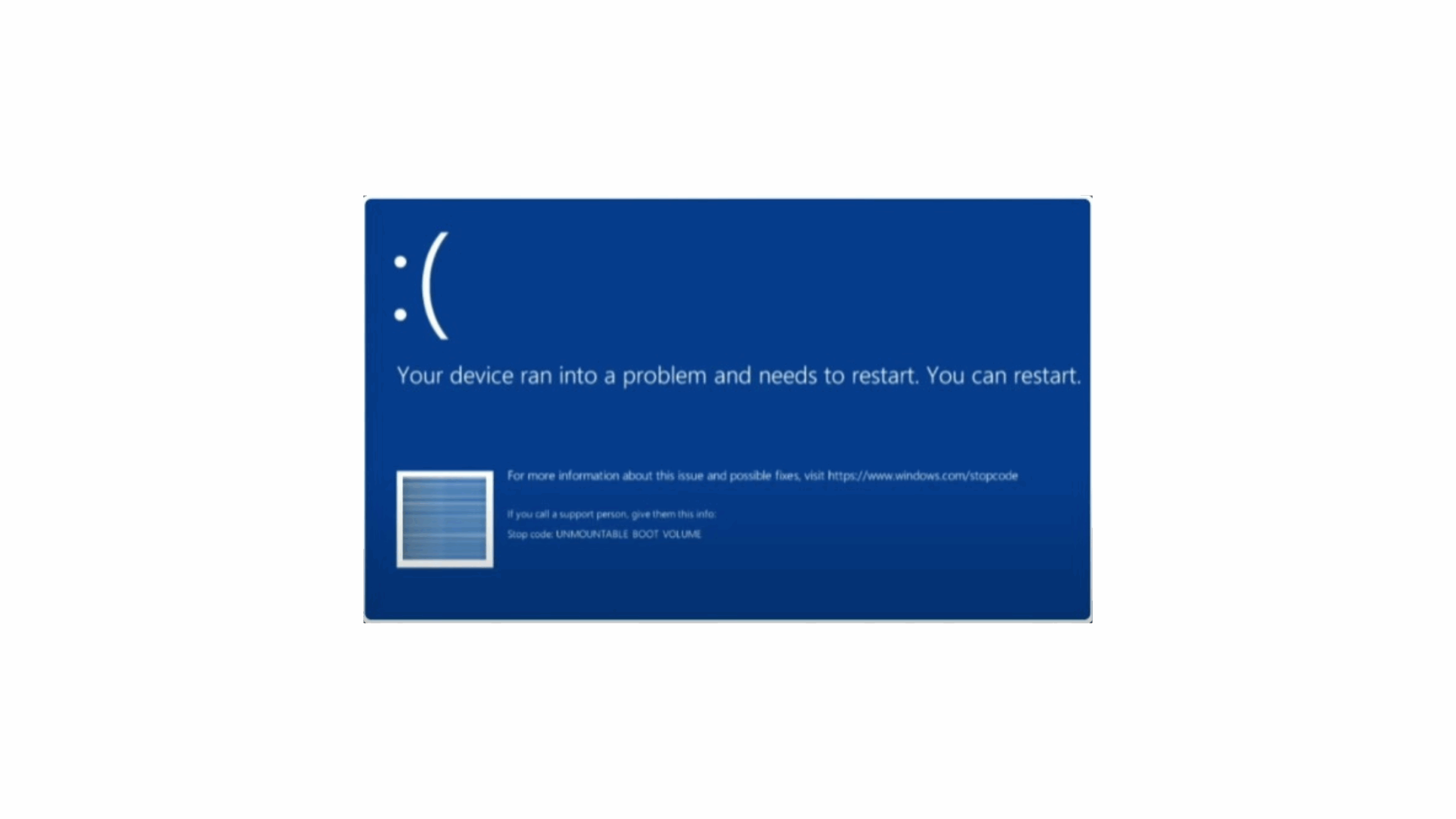 How to Fix Unmountable Boot Volume Error in Windows
