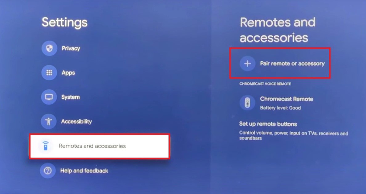 Reset Chromecast Voice Remote