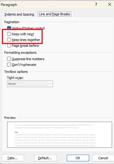 Step-by-step Guide to Let Word Tables Split Across Pages