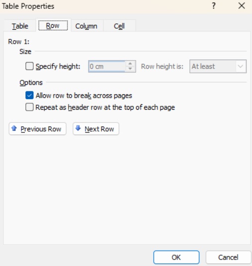 Step-by-step Guide to Let Word Tables Split Across Pages